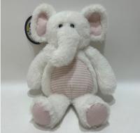 China Customizable Small Elephant Plush Toy with Rattle Paper 20cm Soft Stuffed Animal for sale