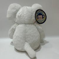 China Customizable Small Elephant Plush Toy with Rattle Paper 20cm Soft Stuffed Animal for sale