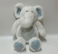 China Customizable Small Elephant Plush Toy with Rattle Paper 20cm Soft Stuffed Animal for sale