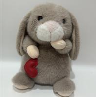 China Plush Bunny Toy 100% PP Cotton Filling Soft Stuffed Animal Gift for Children for sale