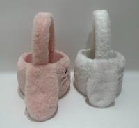 China Hot Selling Easter Cute&Pretty Pink &White Plush Bunny Basket Toy for sale