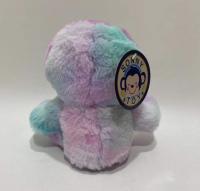 China Custom Logo Recording Repeating Sloth Plush Toy 30cm Purple Pink Tie-Dye Moves Left Right for sale