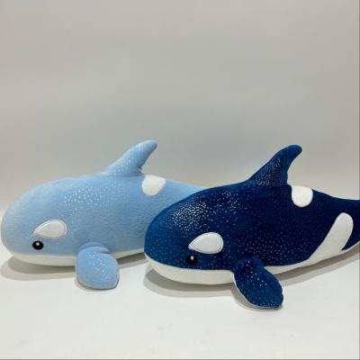 China 40cm Two-Tone Dolphin Stuffed Toy Soft PP Cotton Plush Kids Gift for sale