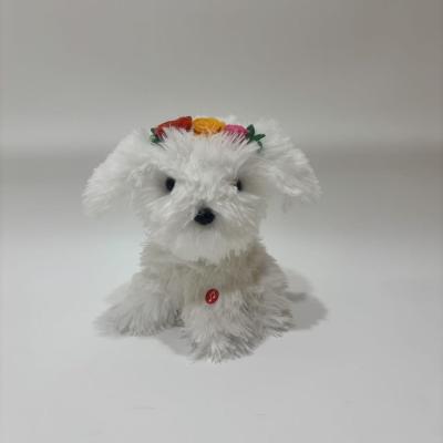 China 100% PP Cotton Filled Dancing Singing Plush Dog Toy 30cm Kids Gift for sale