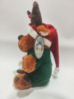 China Musical Plush Deer Toy with Singing and Shaking Feet for Christmas Gift 30cm for sale