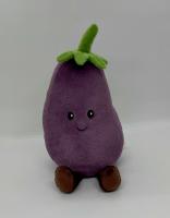 China Purple Eggplant Recording Plush Toy 100% PP Cotton Filling 30cm Talking Stuffed Animal for sale