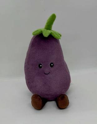 China Purple Eggplant Recording Plush Toy 100% PP Cotton Filling 30cm Talking Stuffed Animal for sale