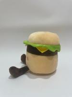 China 7 Pcs Assorted Burger Plush Toys Cute Food Stuffed Animals for Kids Home Decoration 20cm for sale