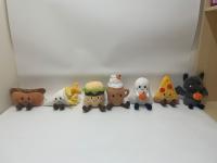 China 7 Piece Assorted Fried Fish and Chips Plush Toys Cute Food Stuffed Animals for Kids Home Decoration for sale