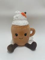 China 7 Pcs Assorted Pumpkin Latte Plush Toys Cute Food Stuffed Animals for Kids Home Decoration 20cm for sale