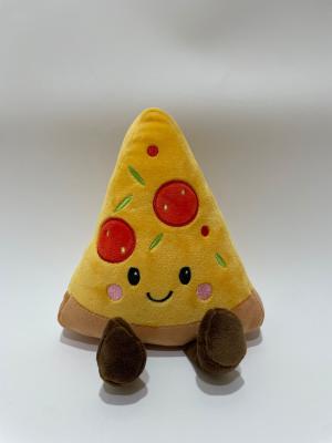 China 7 Pcs Assorted Pizza Plush Toys Cute Food Stuffed Animals for Kids Home Decoration 100 PP Cotton for sale