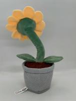 China Sunflower Recording Plush Toy 30cm Plush Material 100% PP Cotton Voice Repeating for sale