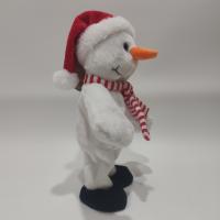 China Singing & Dancing Christmas Snowman plush toy for sale