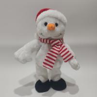 China Singing & Dancing Christmas Snowman plush toy for sale