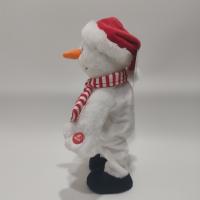 China Singing & Dancing Christmas Snowman plush toy for sale