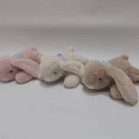 China 3 Assorted 18cm Crouching Lop-eared Rabbit Plush Toys Soft Stuffed Bunny Baby Gift for sale
