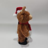 China Singing & Dancing Christmas Highland Cow Plush Toy for sale