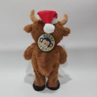 China Singing & Dancing Christmas Highland Cow Plush Toy for sale