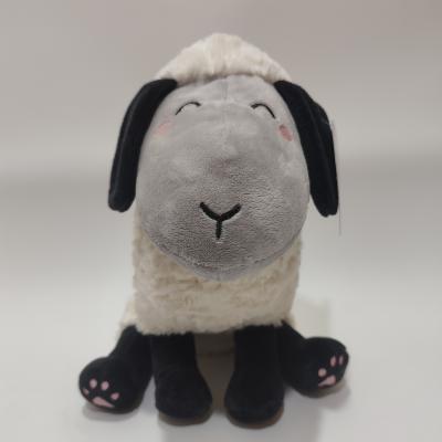 China Heated Soft Plush Sheep with Removable Clay Beans Pouch 30cm Warm Comfort Toy for sale