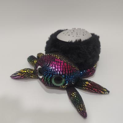 China Plush Spider Night Light Projector with Music for sale