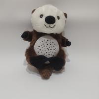 China Musical Plush Otter Light Projector Toy for sale