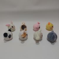 China 8 Piece Farm Animal Bouncy Ball Set Plush Toy for Kids Playtime 8cm for sale