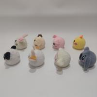 China 8 Piece Farm Animal Bouncy Ball Set Plush Toy for Kids Playtime 8cm for sale