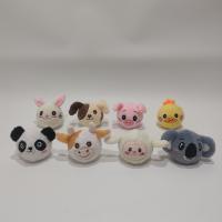China 8 Piece Farm Animal Bouncy Ball Set Plush Toy for Kids Playtime 8cm for sale