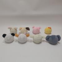 China 8 Piece Farm Animal Bouncy Ball Set Plush Toy for Kids Playtime 8cm for sale