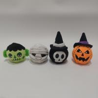 China 4-Piece Halloween Bouncy Ball Set for Kids Party Favors 2.5 Inch for sale