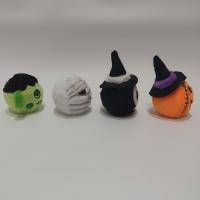 China 4-Piece Halloween Bouncy Ball Set for Kids Party Favors 2.5 Inch for sale