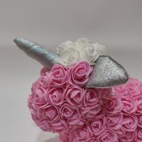 China Valentine Rose Unicorn Plush Toy Romantic Gift 30cm Soft PP Cotton Filled for sale