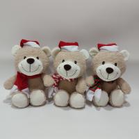 China 3 Assorted Christmas Plush Bears Soft Holiday Teddy Bear Gift Set for sale