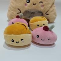 China Cute Transparent PVC Fruit Pudding Pillow with Colorful Mini Fruits Inside for sale