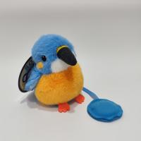 China Magnetic Shoulder-Standing Kingfisher Plush Toy for sale