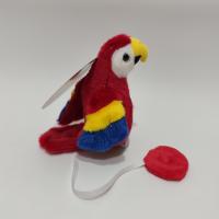 China Magnetic Shoulder-Standing Parrot Plush Toy for sale