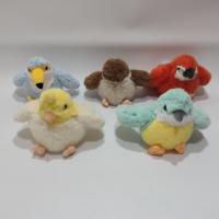 China 5 Assorted Plush Parrot Toys Colorful Soft Stuffed Birds Collection for sale