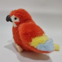 China 5 Assorted Plush Parrot Toys Colorful Soft Stuffed Birds Collection for sale