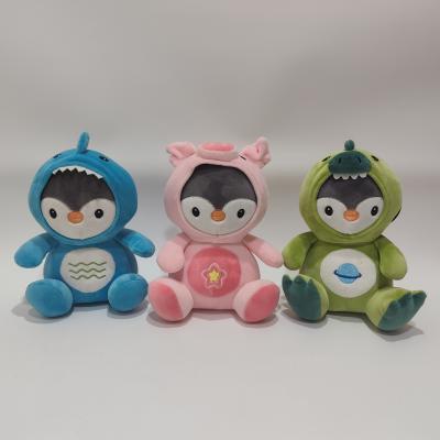 China Cute Penguin Plush Toy in Animal Costume Soft Stuffed Collection 30cm for sale