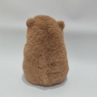 China Interactive Feeding Capybara Plush Toy with Strawberry & Sound Effect for sale