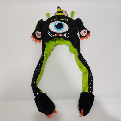 China Inflatable Halloween Monster Airbag Hat Plush Party Costume 60cm for sale