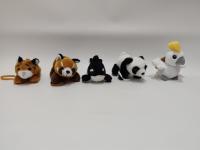 China Magnetic Shoulder Perch Plush 5 Animal Set Cute and Interactive Collection for sale