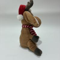 China Christmas Shaking Ears Reminder Plush Toy with Music for sale