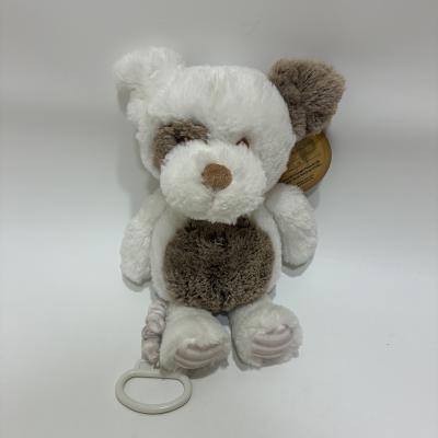 China Soft Plush Dog Infant Music Box Baby Sleep Soothing Musical Toy 30cm for sale