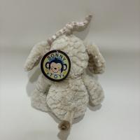 China Custom Plush Rabbit Infant Music Box Soft Baby Sleep Soother Plush Toy 30cm for sale