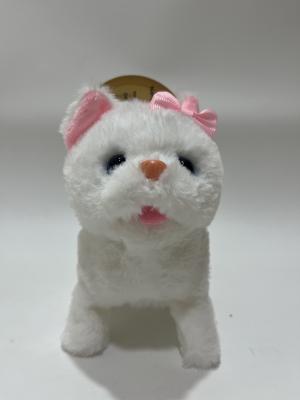 China Custom Design Stuffed Animal Cute Cute Walking Cat Elecreonic Plush Toy for sale