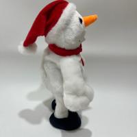 China Singing & Dancing Christmas Snowman Plush Toy With Music for sale