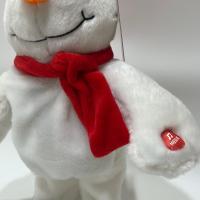 China Singing & Dancing Christmas Snowman Plush Toy With Music for sale