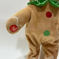 China Singing & Dancing Christmas Gingerbread Plush Toy With Music for sale