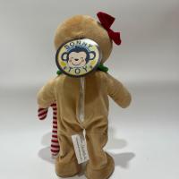 China Singing & Dancing Christmas Gingerbread Plush Toy With Music for sale